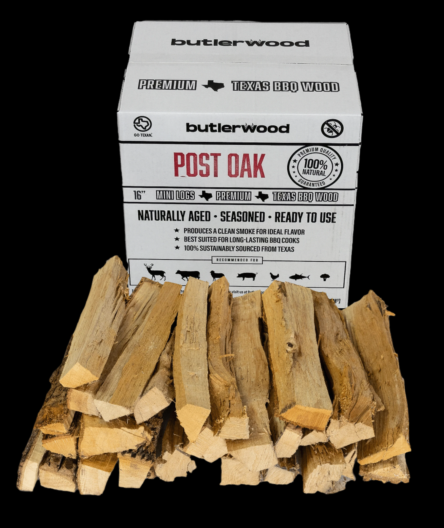Post Oak Firewood & Cooking Wood | Post Oak BBQ Wood Splits